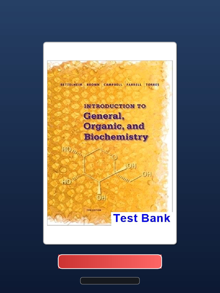 Introduction To General Organic and Biochemistry 11th Edition ...
