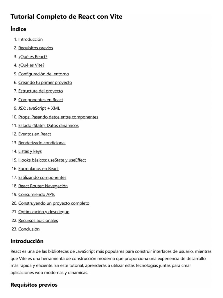 Tutorial de React | PDF