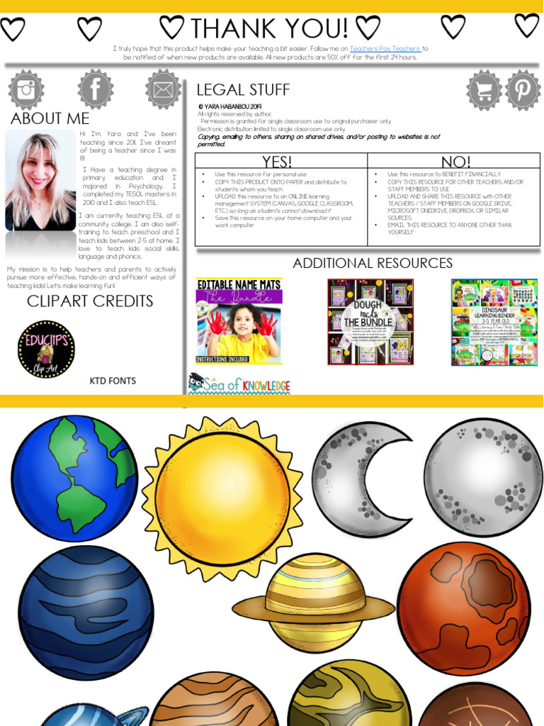 Solar System Paper Plate Craft | PDF | English As A Second Or Foreign ...