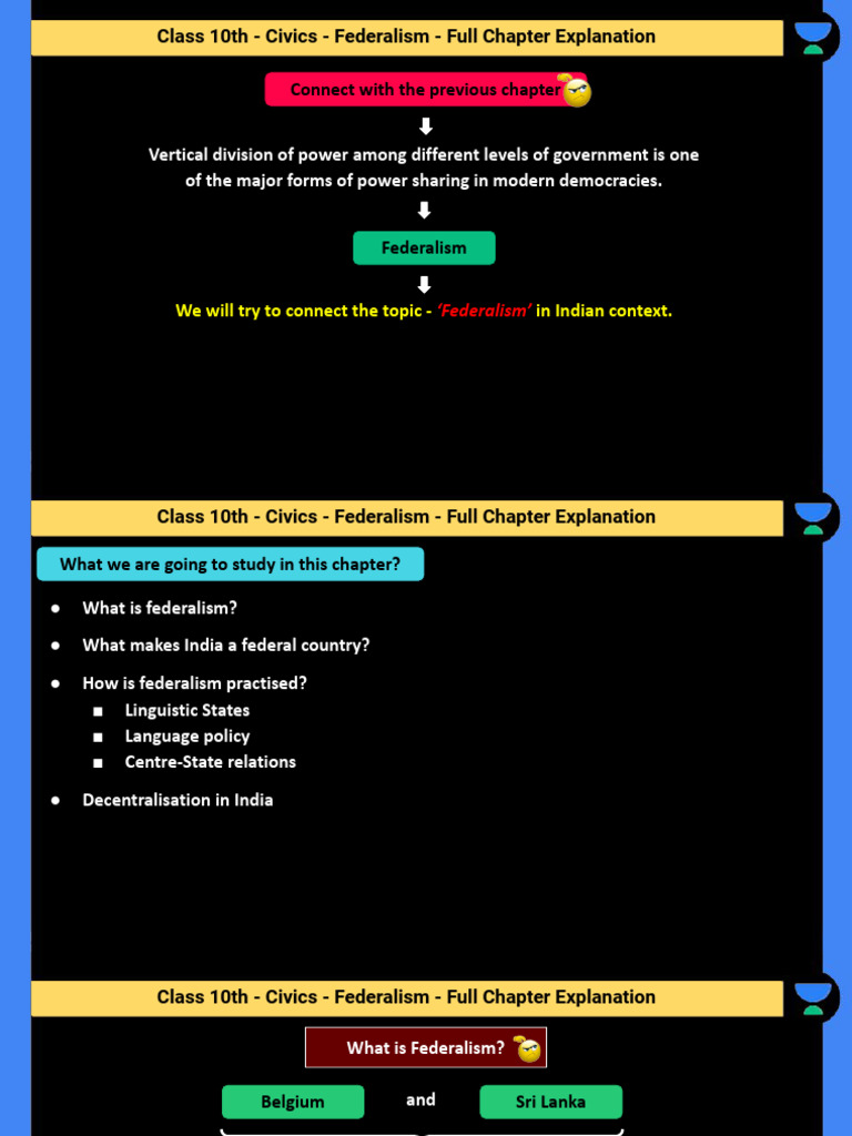 Chapter 2 Federalism Notes (PPT - Digraj Singh Rajput) | PDF ...