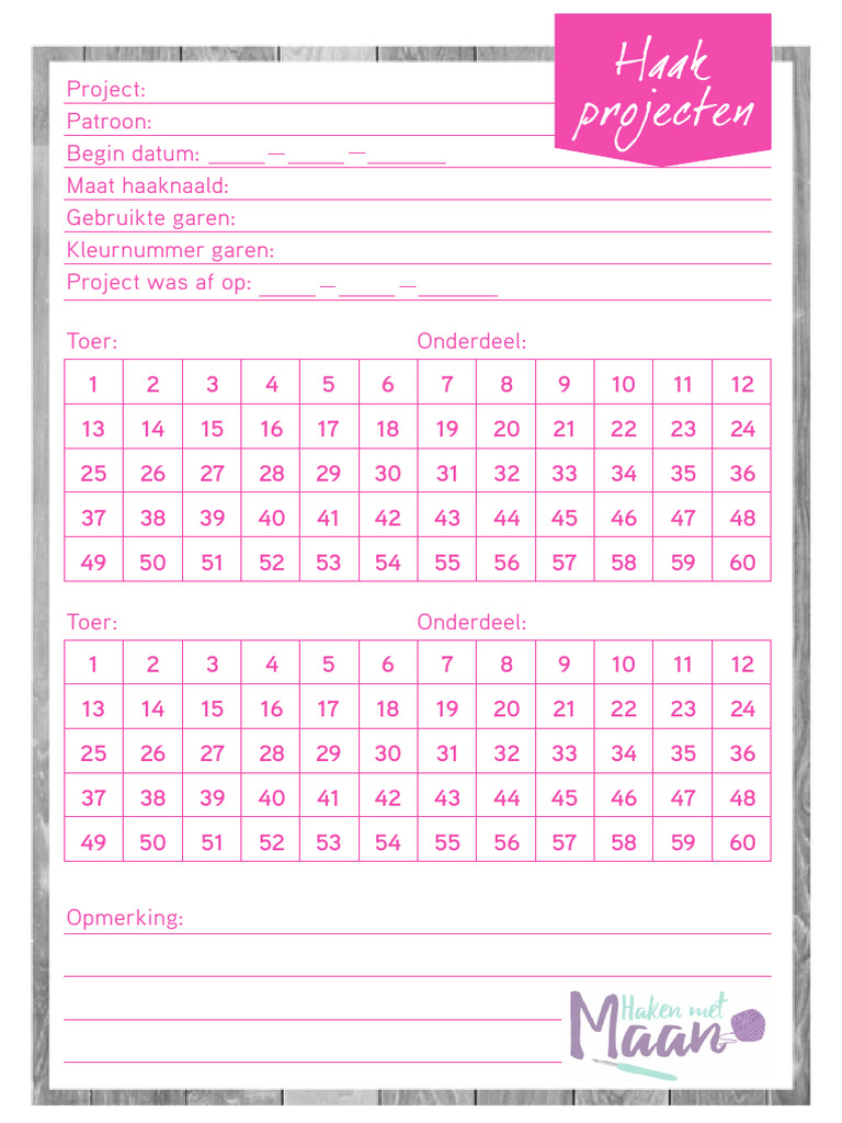 Haakprojecten Formulier 3 | PDF