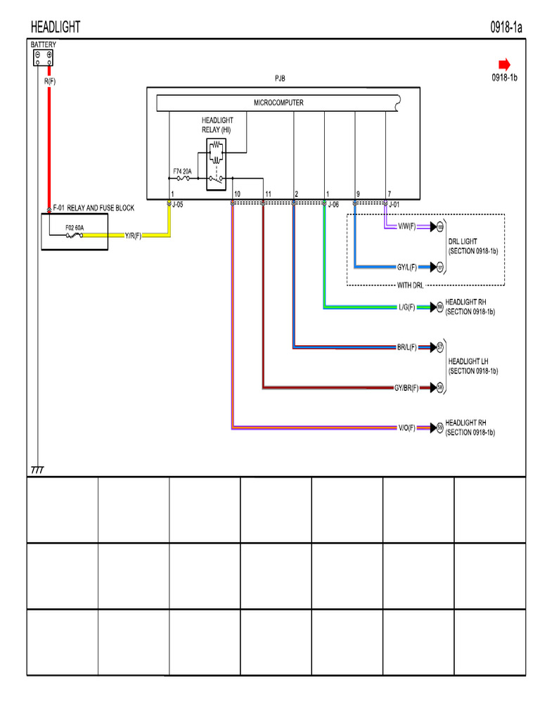 Circuito Luces Altas Mada BT 50 | PDF