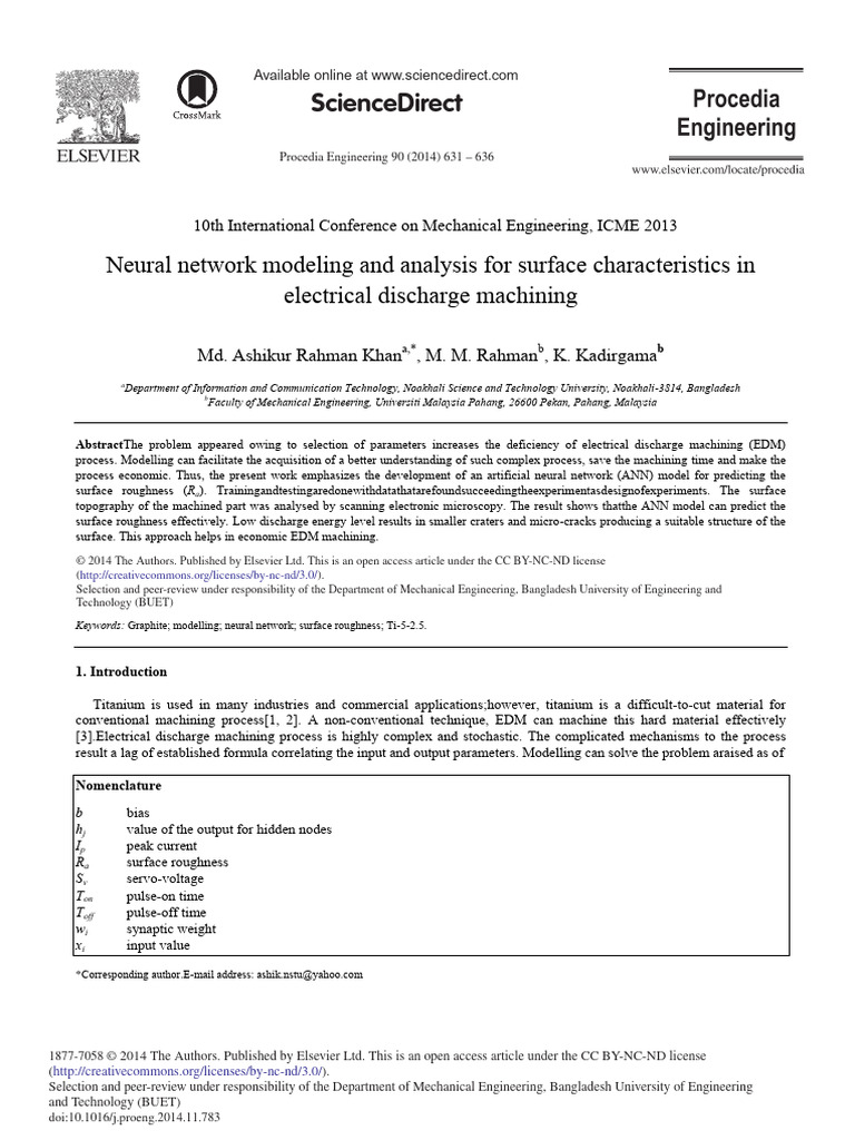 Neural Network Modeling and Analysis For | PDF | Mean Squared Error