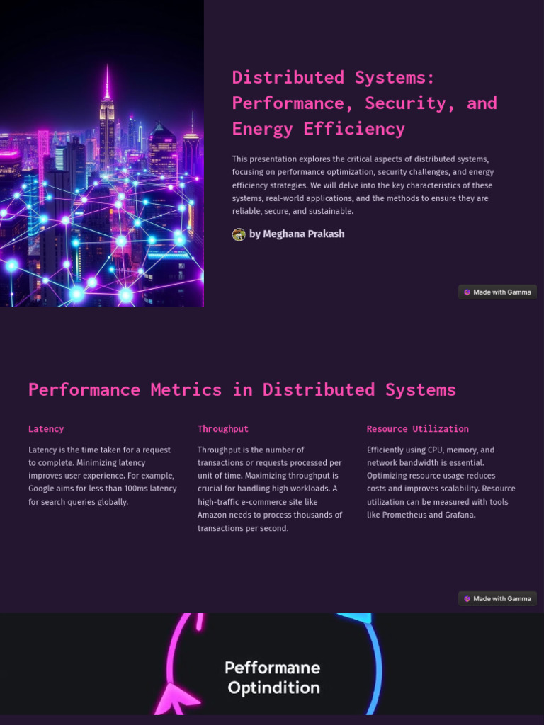 Distributed Systems Performance Security and Energy Efficiency | PDF | Cache (Computing ...