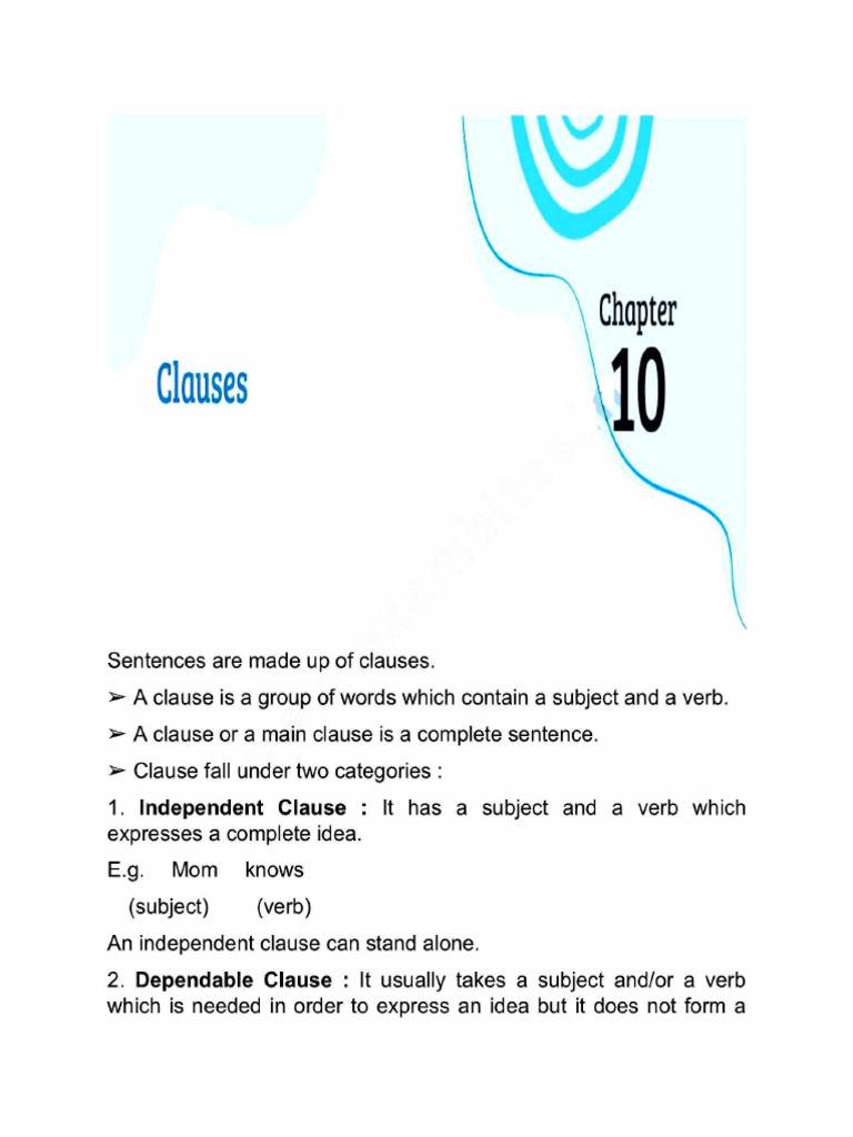 Clauses | PDF