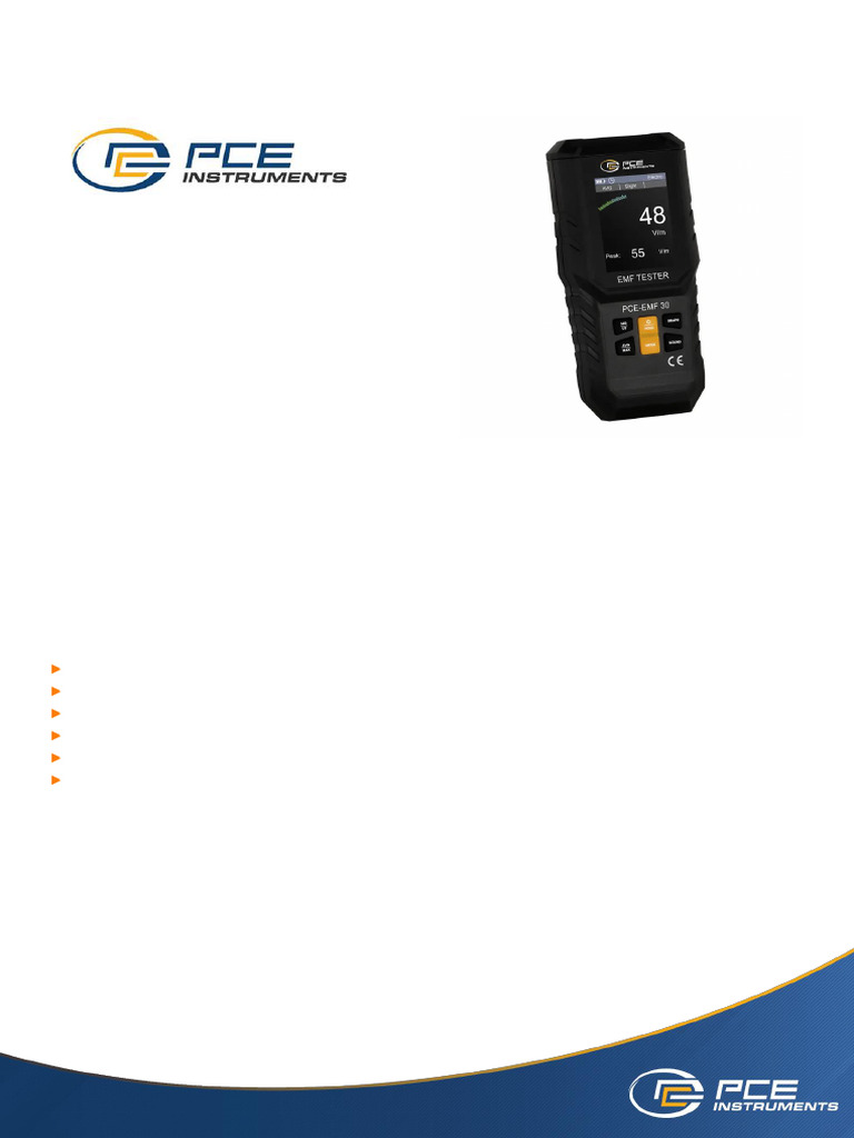 Hoja Datos Pce Emf 30 | PDF | Frecuencia de radio | Fenomeno fisico