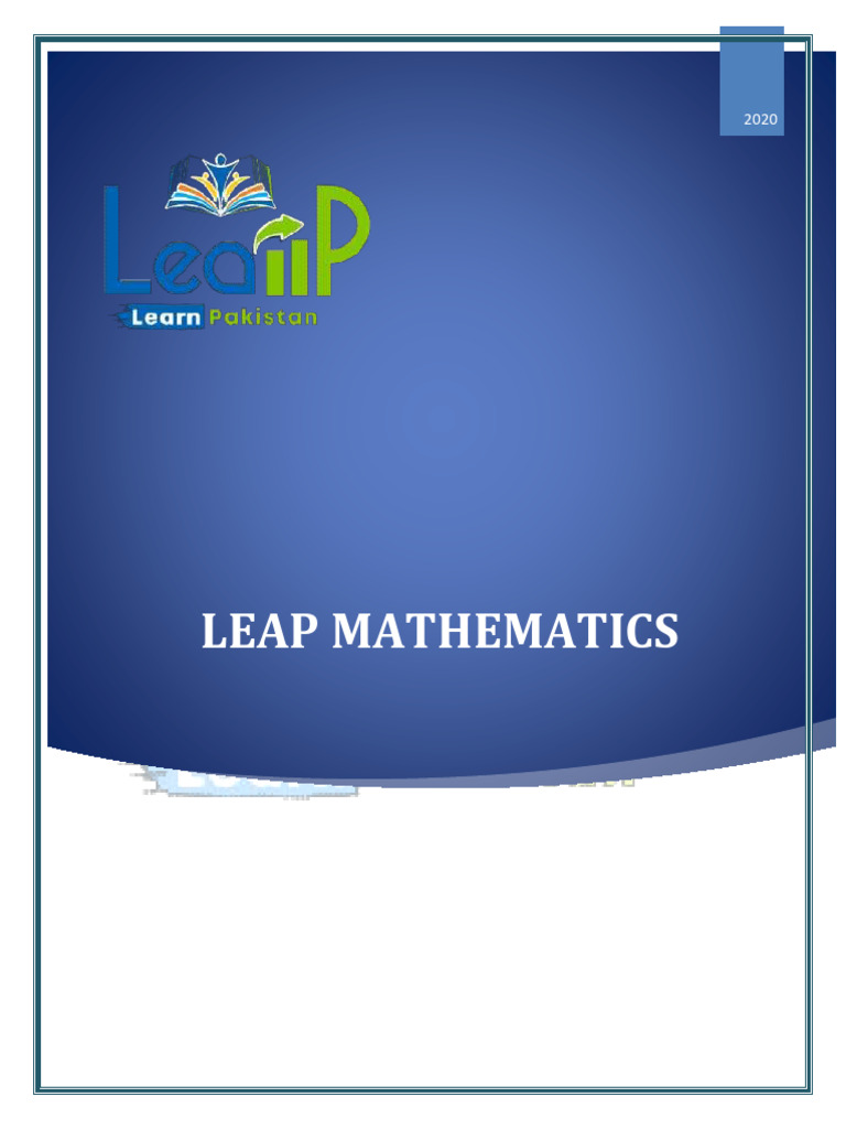 LEAP ECAT Mathematics Booklet (NOTES) | PDF | Complex Number | Numbers