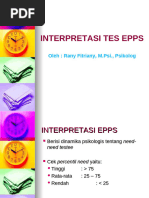Interpretasi Needs Epps | PDF | Pengembangan Diri