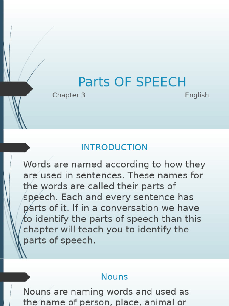 Understanding Parts of Speech | PDF