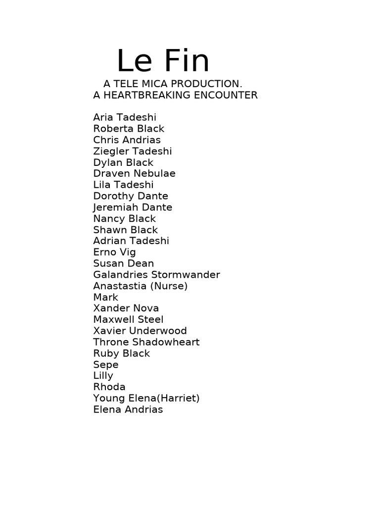 Le Fin Mikel Grant | PDF