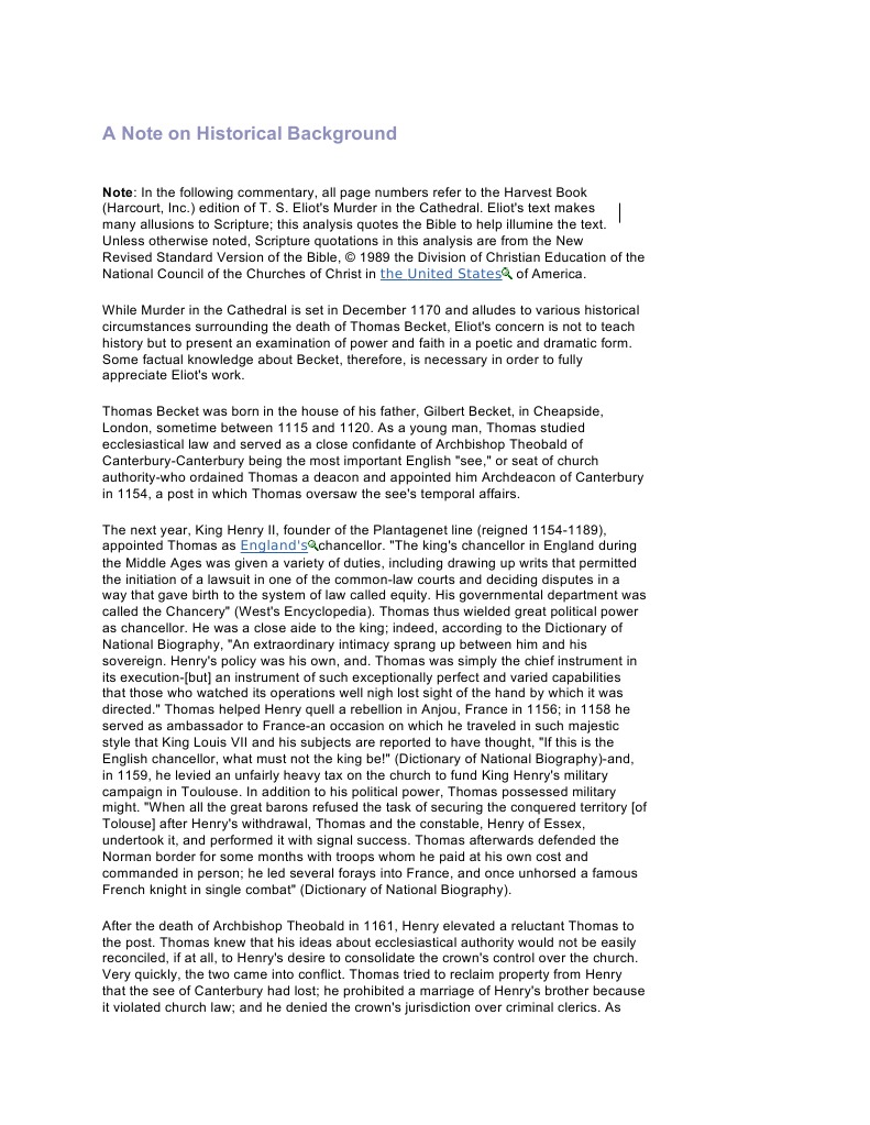 Murder in The Cathedral | PDF | Advent | Second Coming