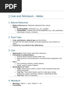 Coal and Petroleum Class 8 Ncert | PDF | Fuels | Petroleum