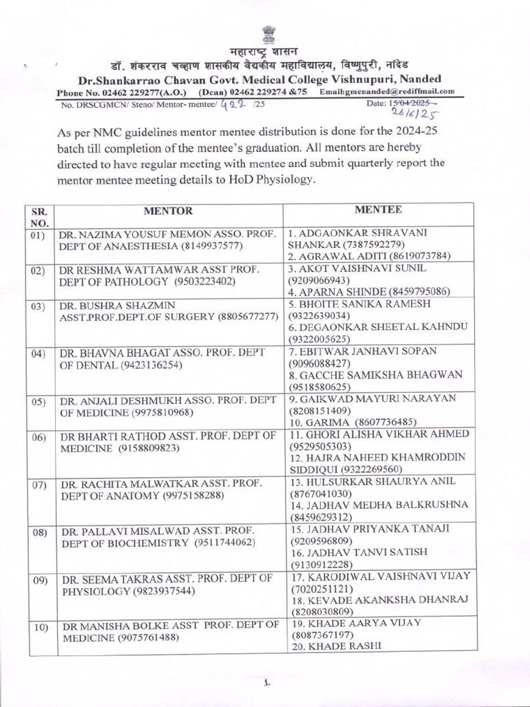 NMC Guidelines | PDF