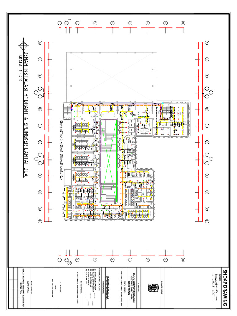 Denah Instalasi Sprinkler dan Hydrant | PDF