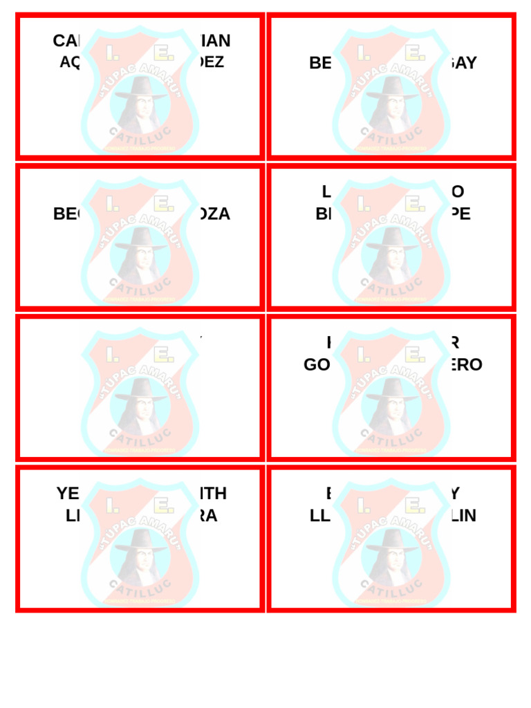 nombres ESTUDIANTES | PDF