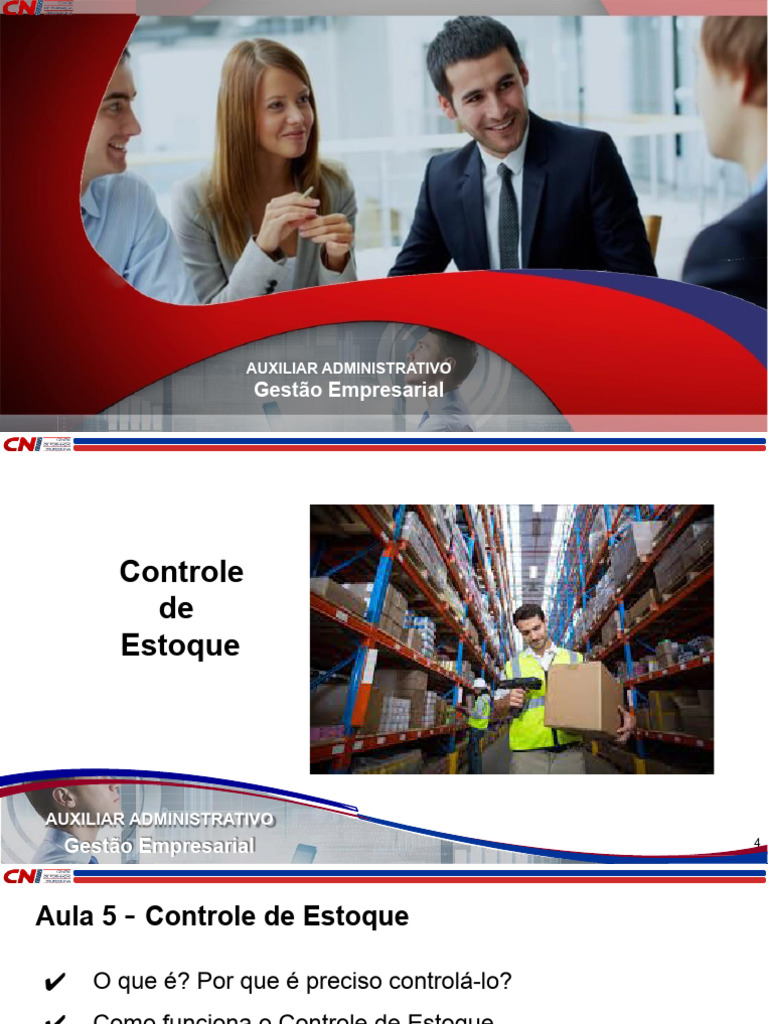 Aula 5 - Controle de Estoque | PDF | Custo | Gestão estratégica