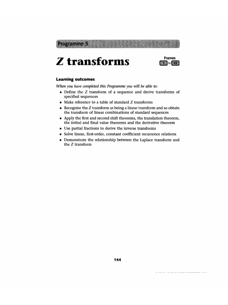 Z Transform Stroud | PDF