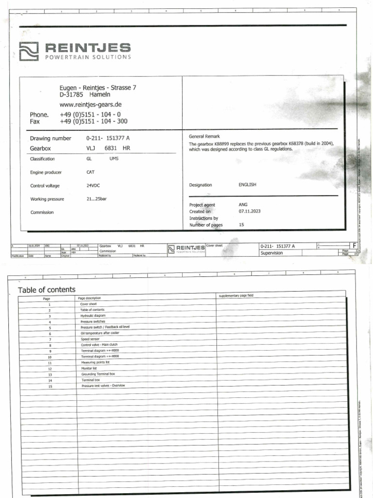 Reintjes Gearbox | PDF