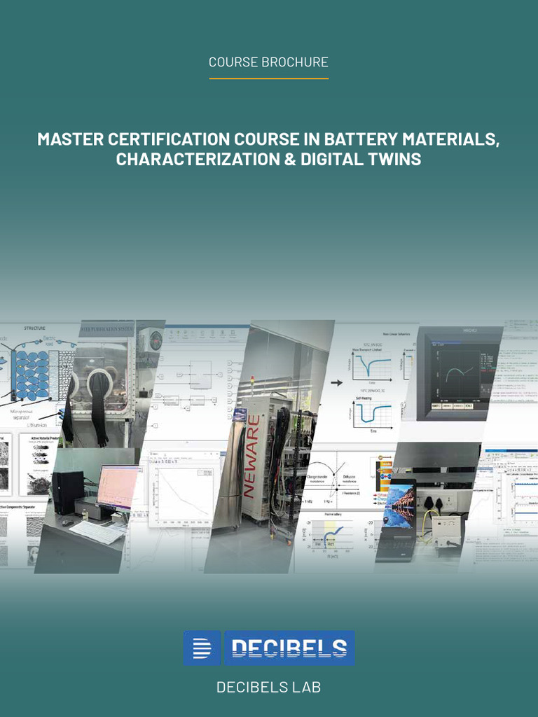 Master Certification Course in Battery Materials Characterization & Digital Twins - June 2025 ...
