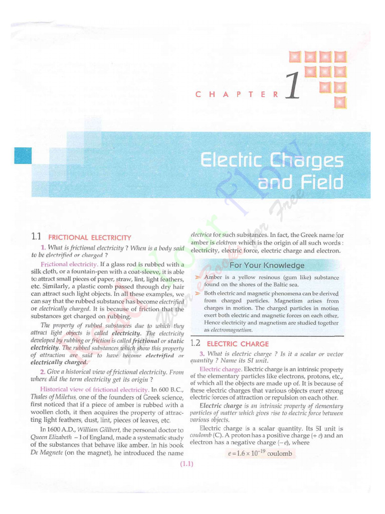 Electrostatics SL Arora | PDF