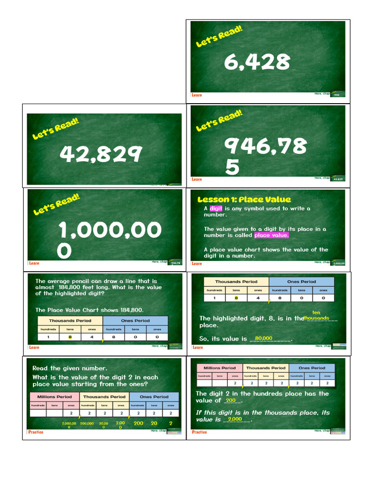 Reading Writing Place Value | PDF