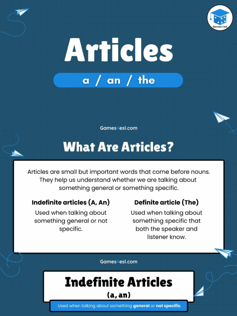 Articles A An The PowerPoint | PDF