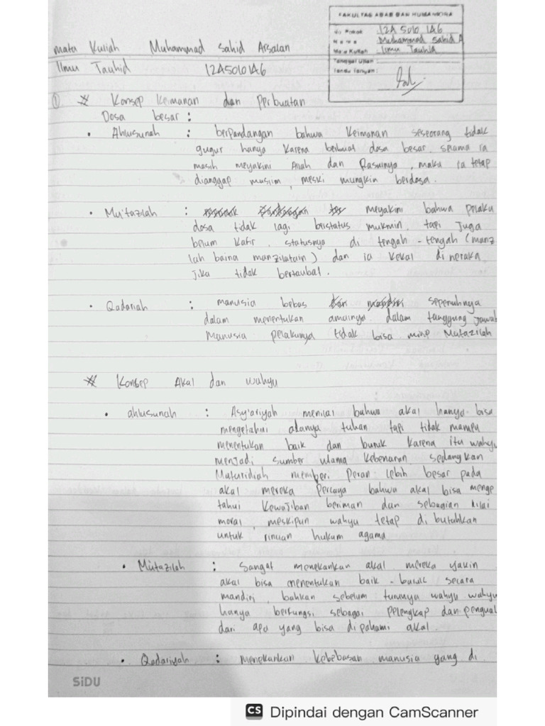 UAS Muhammad Sahid Arsalan - 1245010146 | PDF