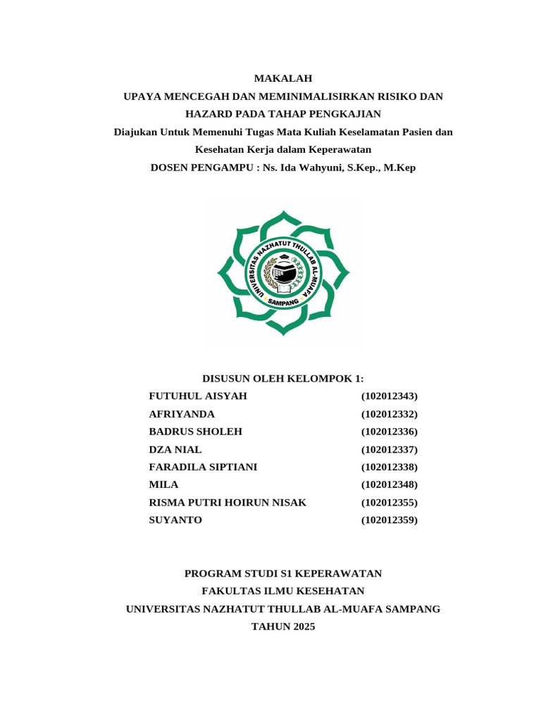 Makalah K3 Ke 2 | PDF