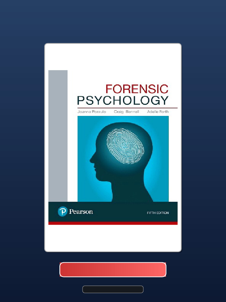 Complete Bundle Forensic Psychology 5th Edition Pozzulo HQ File | PDF ...