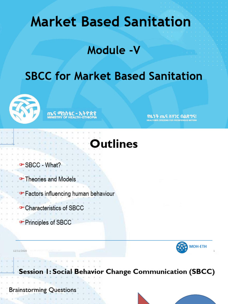 MBS Training Manual Module 5 SBCC For Market Based Sanitation | PDF | Behavior | Psychology