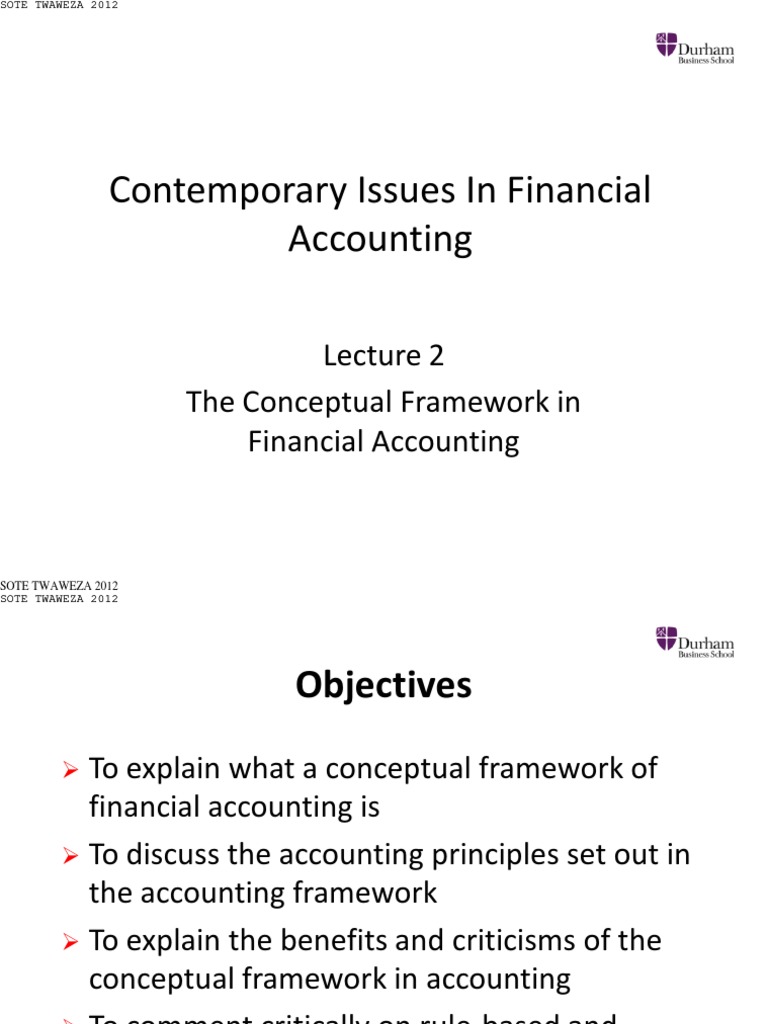 The Conceptual Framework In Financial Accounting Financial Statement