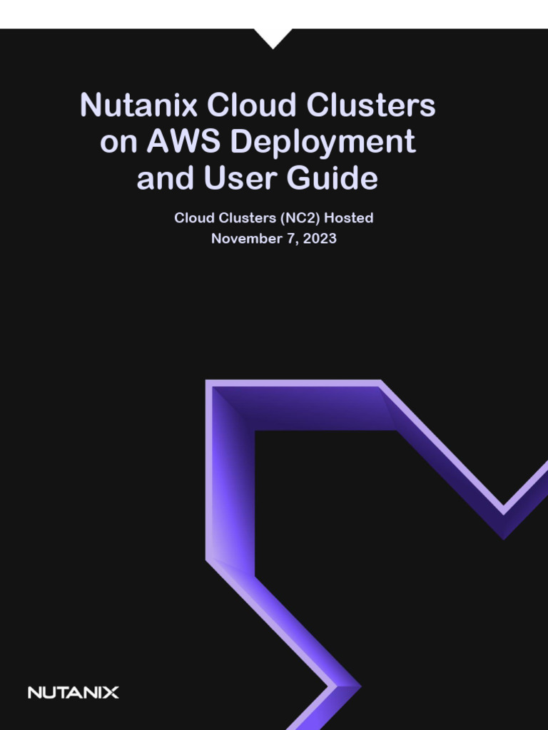 Nutanix Clusters AWS122 | PDF | Cloud Computing | Computer Cluster