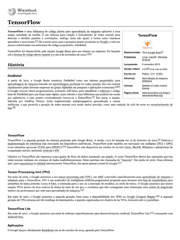 Wikipedia Tensorflow | PDF