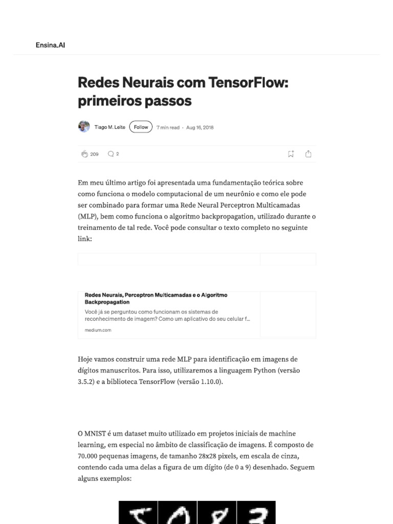 Medium Tiago Leite Tensor Flow | PDF