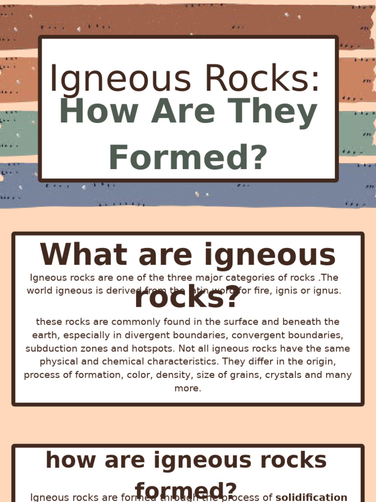 Igneous Rocks How Are They Formed | PDF | Igneous Rock | Magma