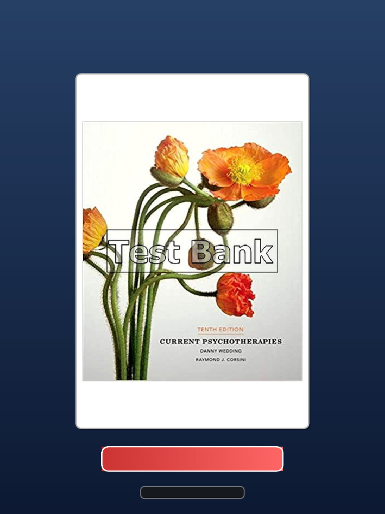 Complete Bundle Current Psychotherapies 10th Edition Wedding | PDF ...