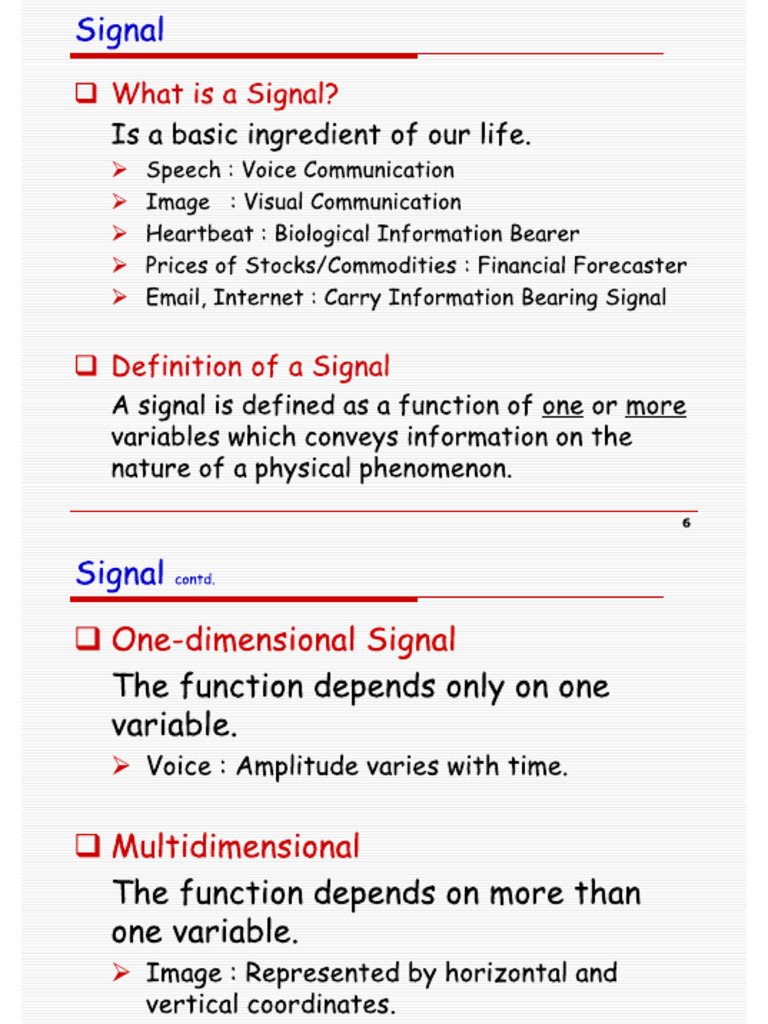 Types of Signal Processing Explained | PDF