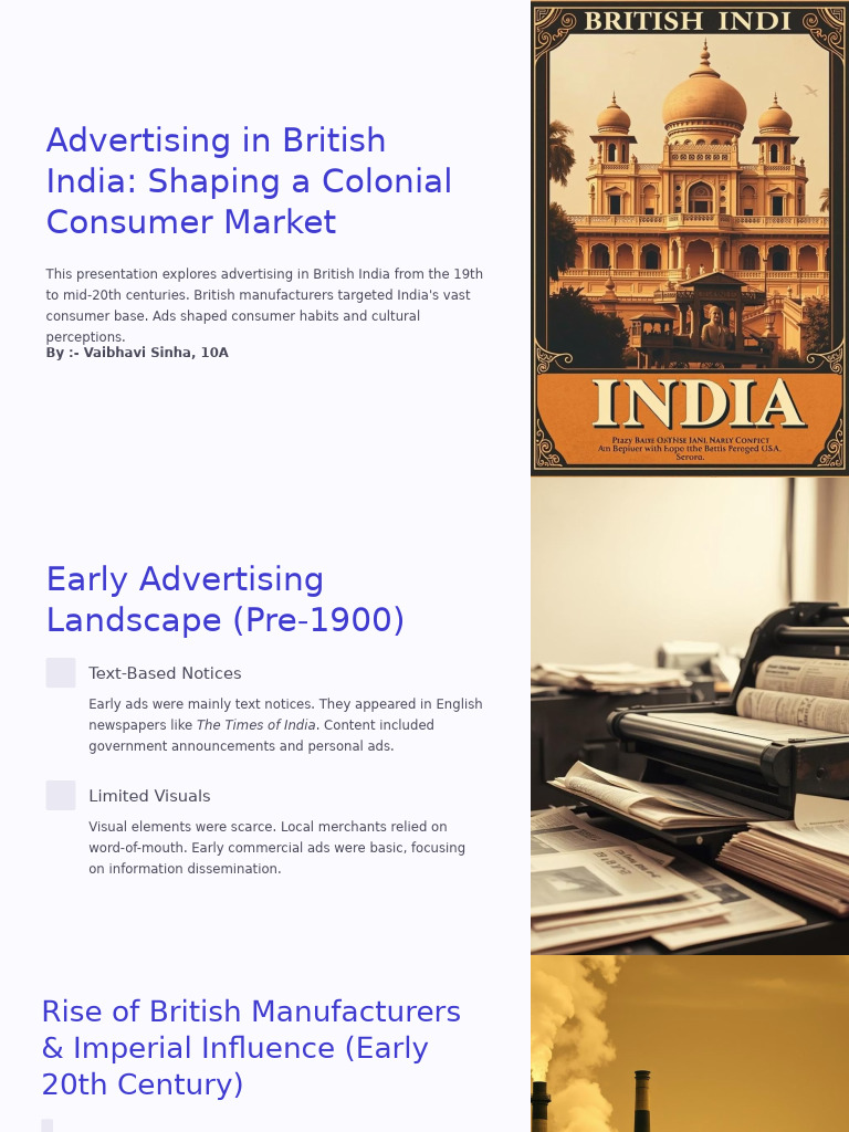 Advertising in British India Shaping A Colonial Consumer Market | PDF ...