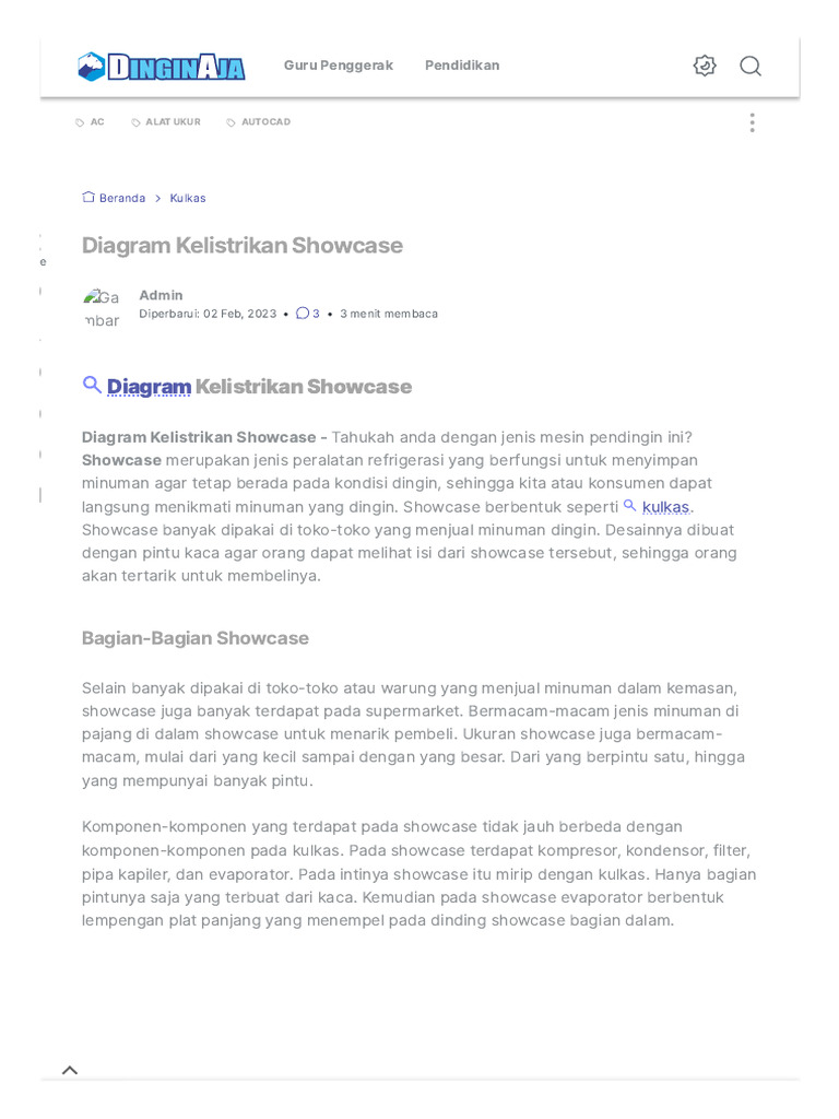 Diagram Kelistrikan Showcase | PDF