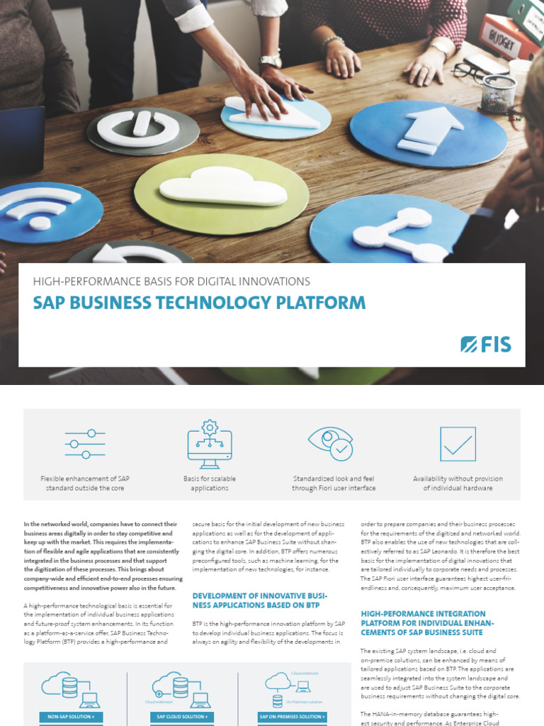 Flyer Sap Business Technology Platform en | PDF | Computing | Business