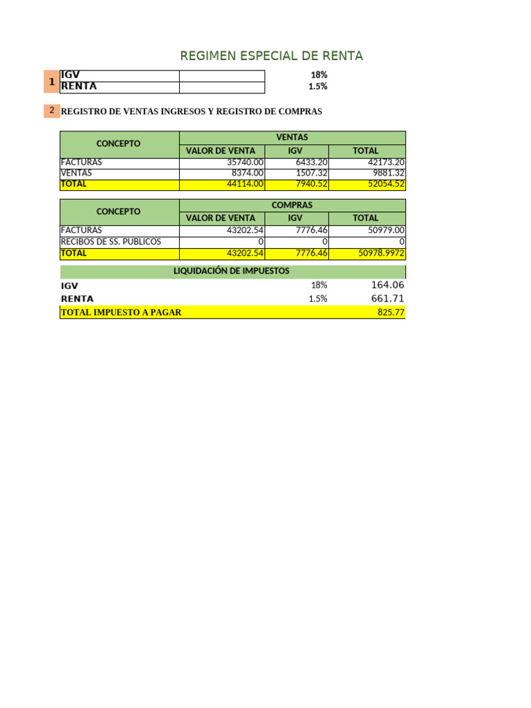 Calculo Rer | PDF | Negocios económicos | Contabilidad financiera