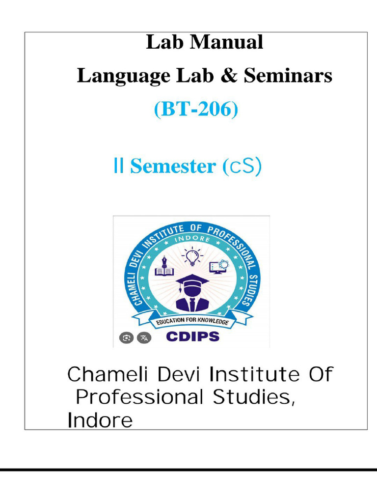 English Lab Mannual | PDF