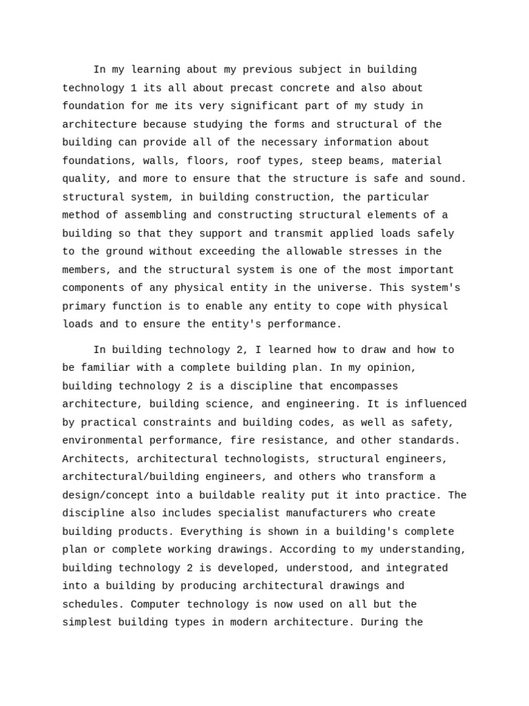 Btec Learning | PDF | Structural Load | Building