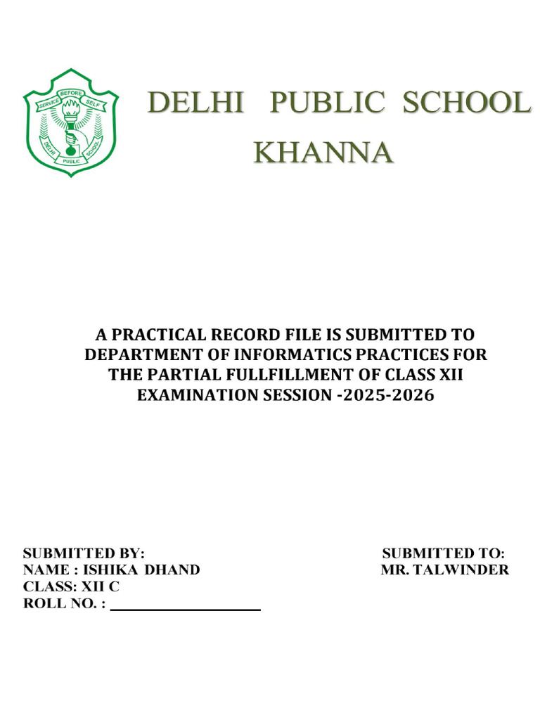 Ishika Ip Dps Merged (1) 1 | PDF