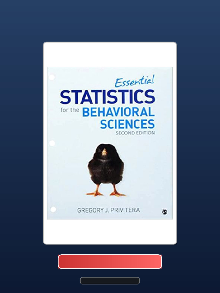 Complete Bundle Essential Statistics For The Behavioral Sciences 2nd ...