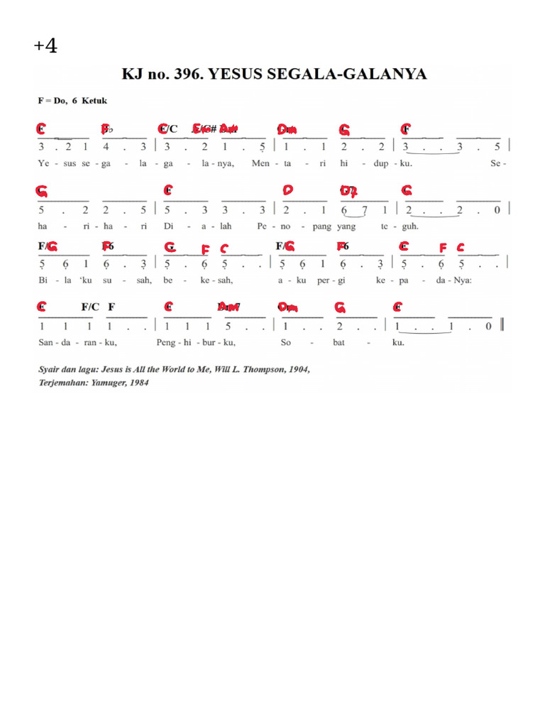 KJ 396 Yesus Segala-Galanya | PDF
