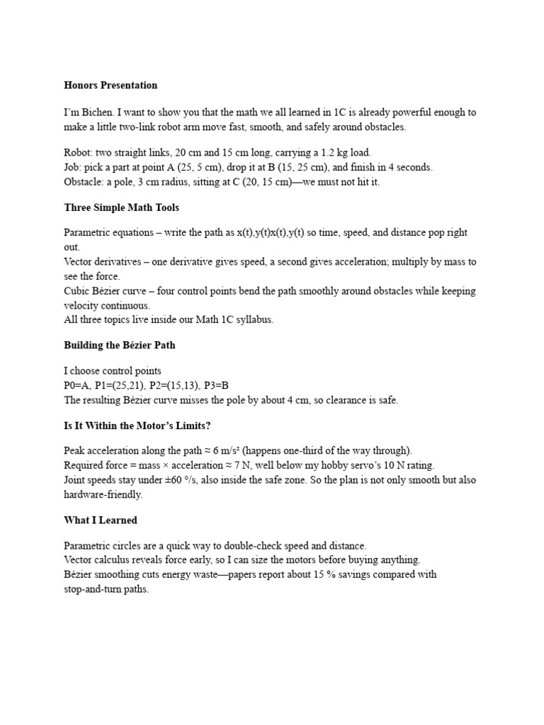 Honors Presentation | PDF