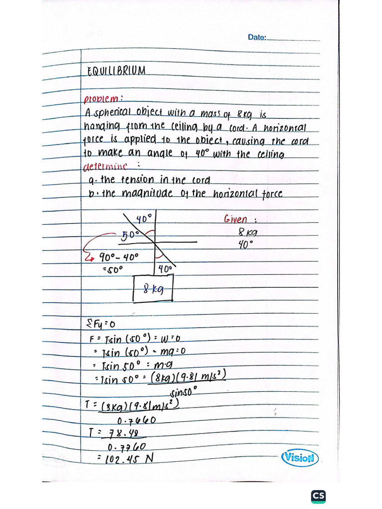 Equilibrium (Problemsolving&answers) | PDF