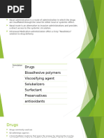 Types of Instillation Medicines Explained | PDF | Drugs | Clinical Medicine