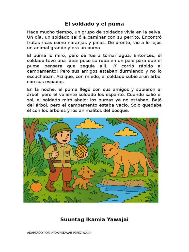 08 Cuento - Con.imagen Awajún | PDF